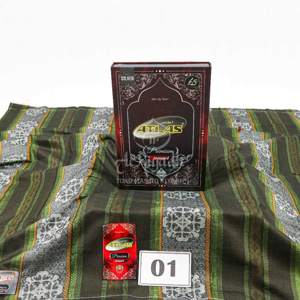 Jual Sarung ATLAS PREMIUM Silver Variasi Motif Jacquard Songket ...