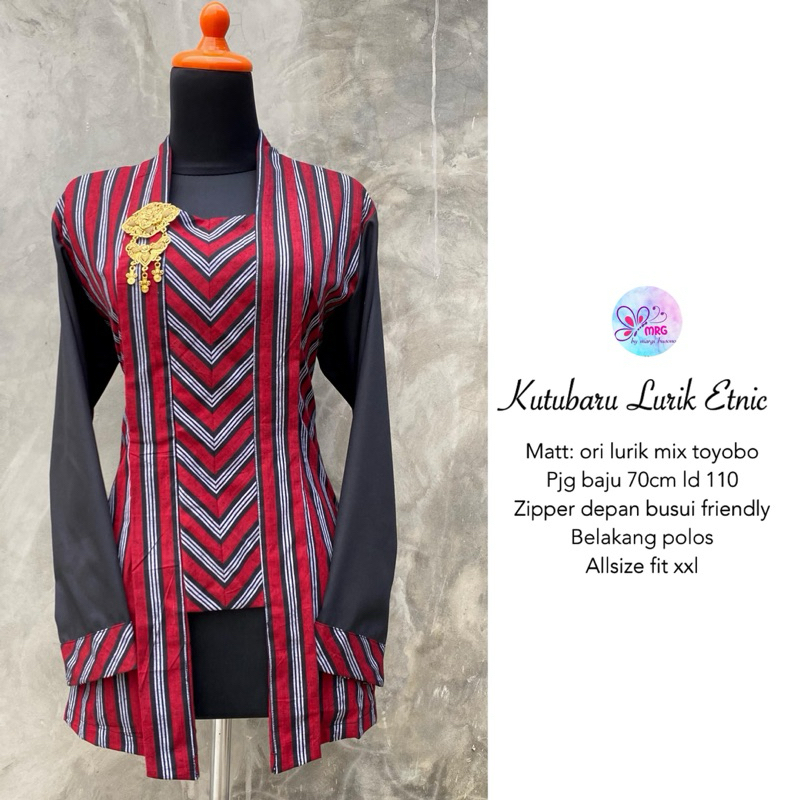 Jual KUTUBARU MOZA BATIK KEBAYA KUTU BARU KEKINIAN KUTU BARU MODEREN KEREN | Shopee Indonesia