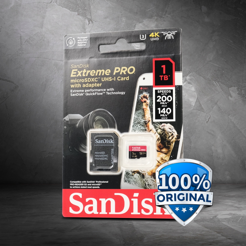 Jual SanDisk Extreme Pro microSDXC UHS-I A2 V30 200MB/s - No Color ...