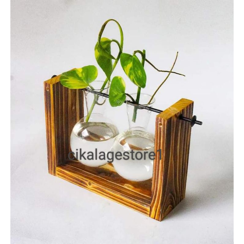 Jual pot kaca meeja/dinding double pot. | Shopee Indonesia