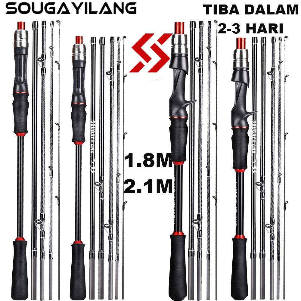 Jual Sougayilang 1.8m-2.1m Joran Pancing 10-20LB 4/5/6 Bagian Spinning Casting Joran BC | Shopee ...