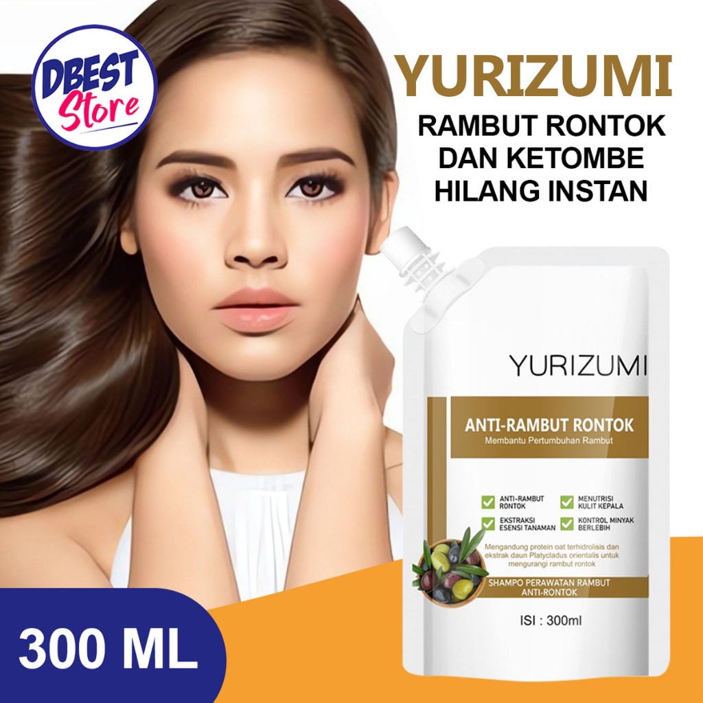 Jual Yurizumi Shampo Anti Hair Fall Hair 300ml Treatment Shampoo Oil Control Anti Dandruff Anti ...
