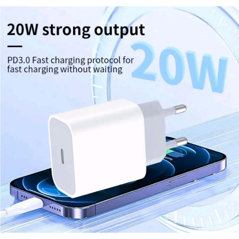Jual Adapter Charger IPH 20W/25W/35w USB-C Power Adapter for i.Phone Support Fast Charging ...