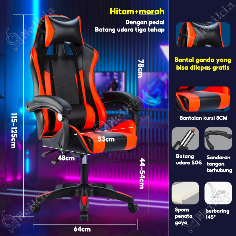 Jual Kursi Gaming Gaming Chair Kursi Video Game Kursi Santai Kursi Gamers Kursi Gamer Kursi ...