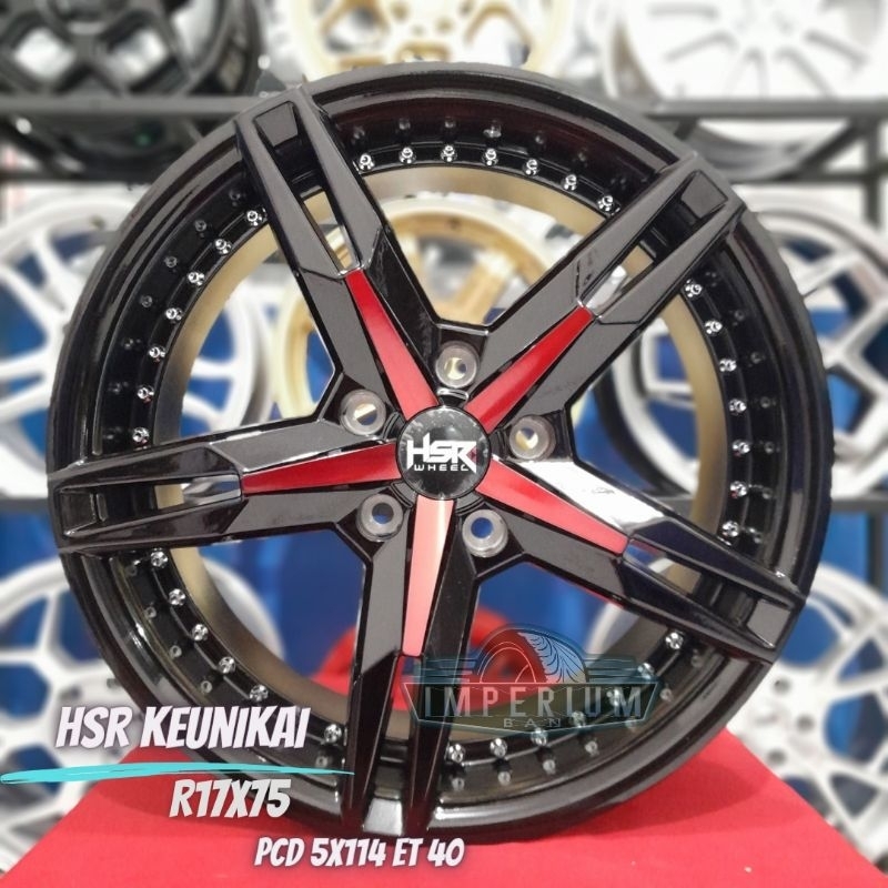 Jual Velg Mobil Elegant Hsr Keunikai Ring 17 Pcd 5x114 Innova Rush Xpander Civic Ertiga Hrv dll ...