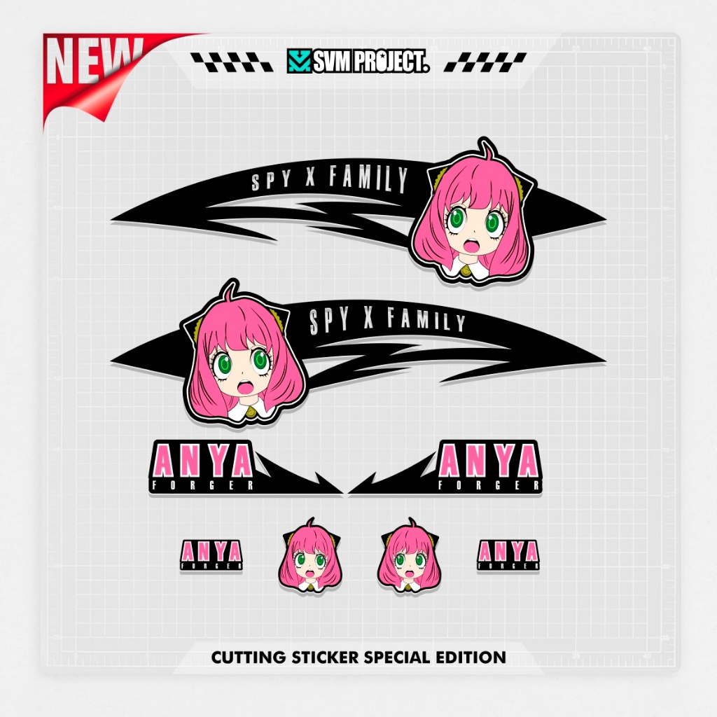 Jual STICKER CUTTING FAZZIO 125 MOTIF ANYA FORGER / STIKER CUTING ...