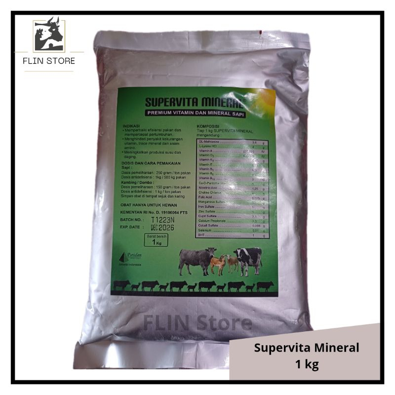 Jual Supervita Mineral 1Kg Pyridam – Suplemen penggemukan sapi kambing ...