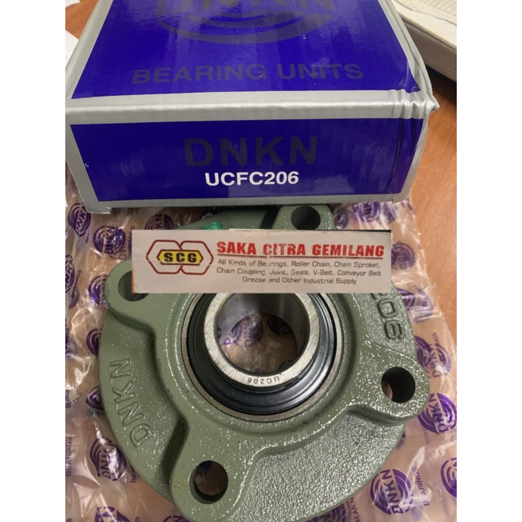 Jual PILLOW BLOCK BEARING UCFC 206 MERK NKN ORIGINAL | Shopee Indonesia