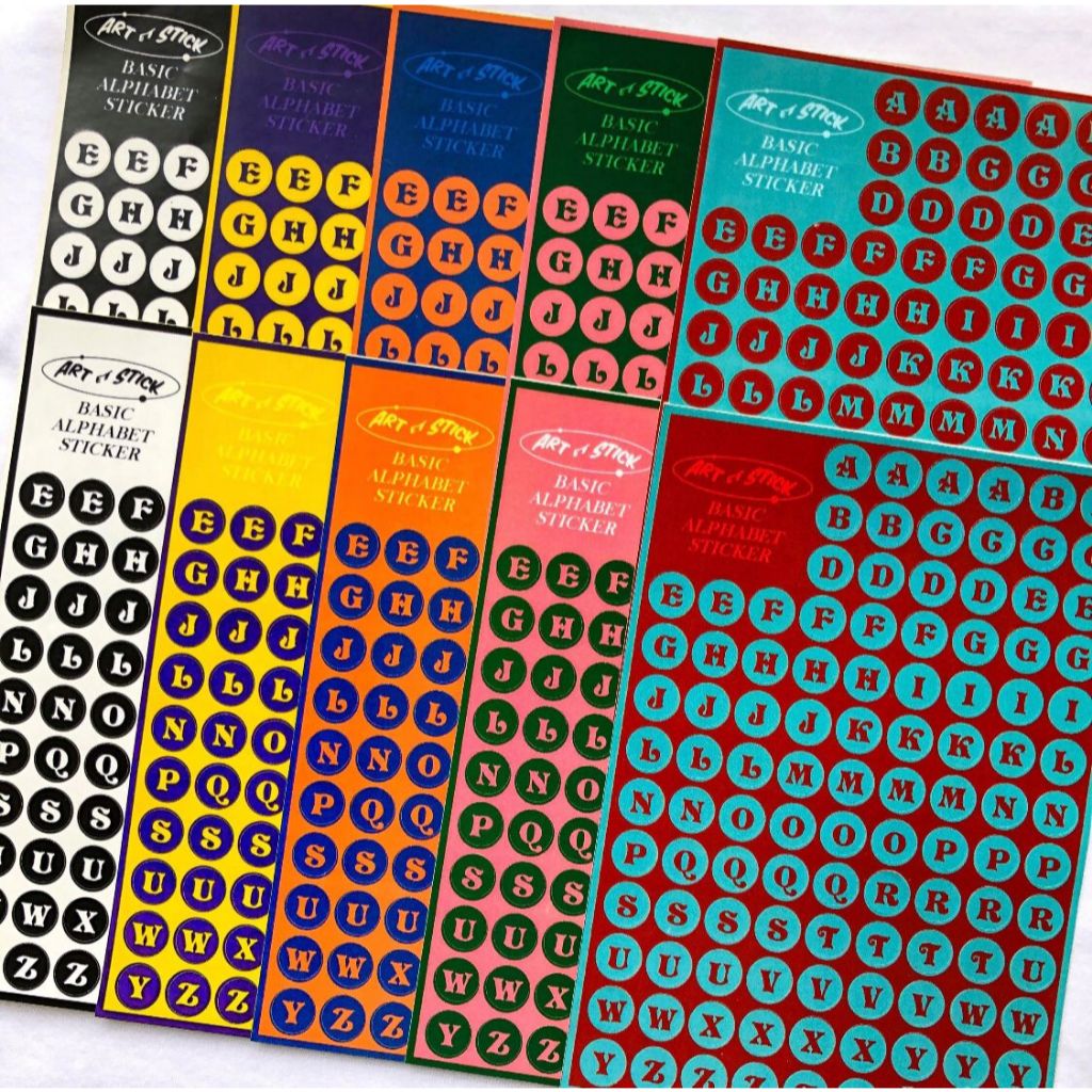 Jual ART ET STICK: Basic Alphabet Sticker Stiker Huruf Journal Jurnal ...