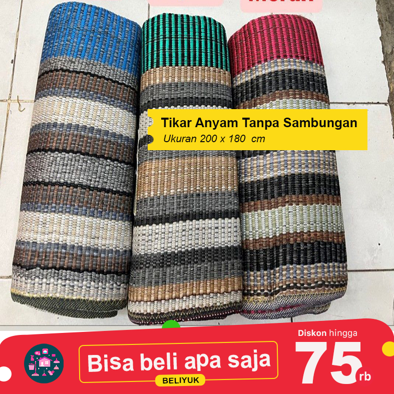 Jual ALOO | Tikar Anyam Tanpa Sambungan Happy Call | Shopee Indonesia