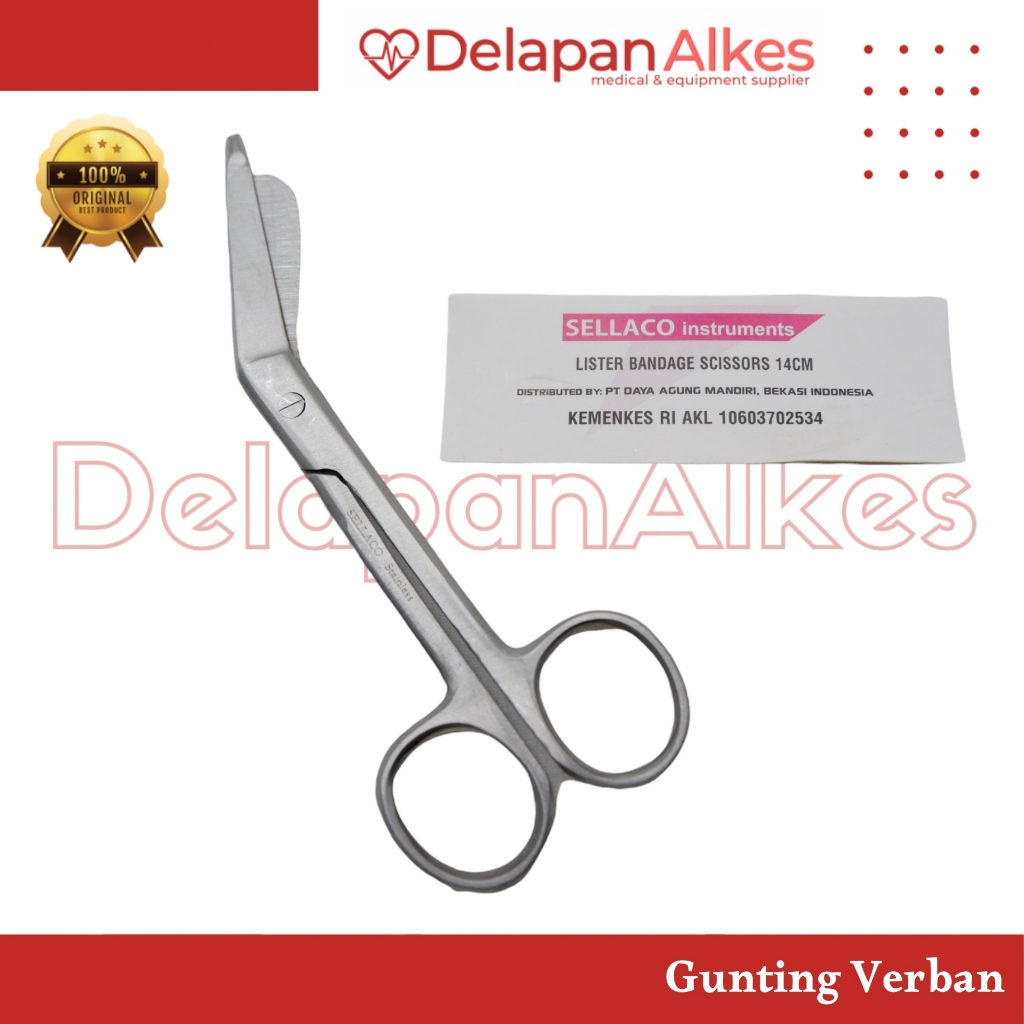 Jual Gunting Perban / Gunting Verban / Lister Bandage Plaster Scissors ...