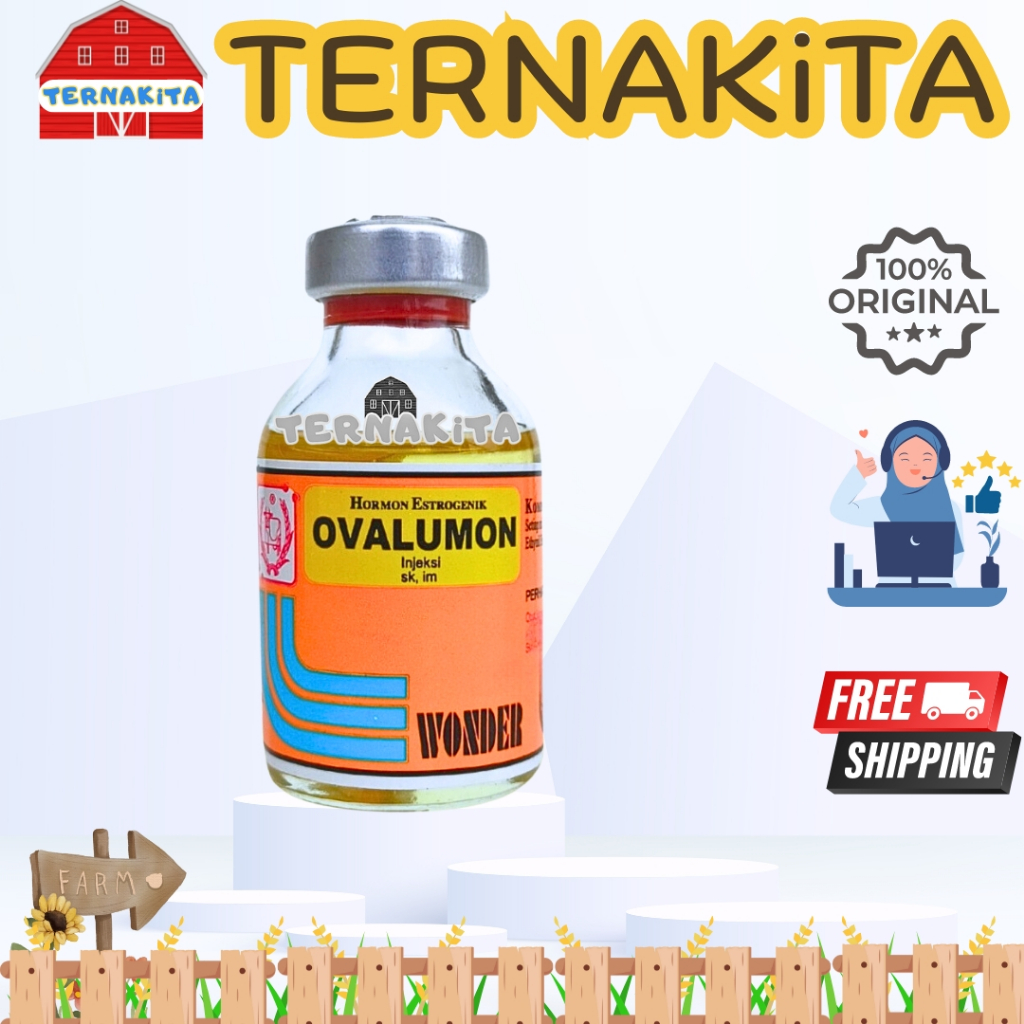 Jual OVALUMON 20 ml ORIGINAL WONDER - Hormon Hewan Betina Sapi Kambing ...