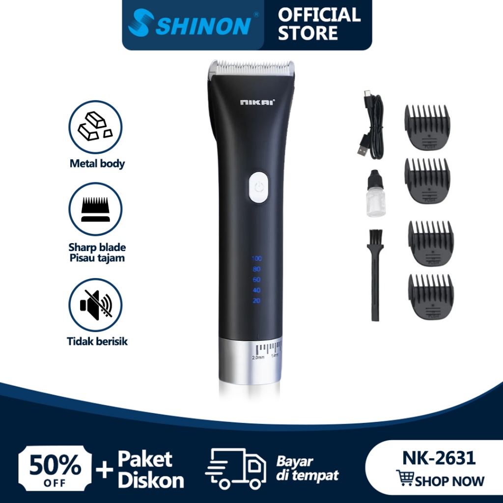 Jual NIKAI NK-2631 Rambut Hair Clipper Original / Alat Potong Rambut ...