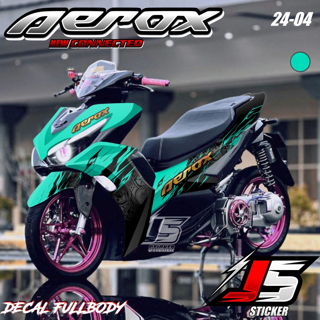 Jual (COD) Decal Sticker Yamaha Aerox 155 New Connected Full body ...