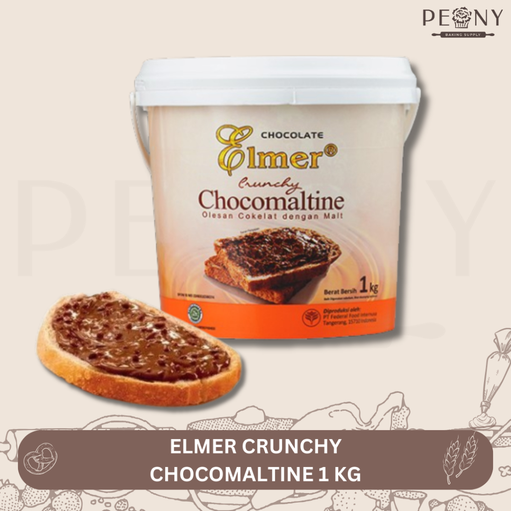 Jual ELMER CHOCOMALTINE 1 KG / SELAI COKLAT CRUNCHY | Shopee Indonesia