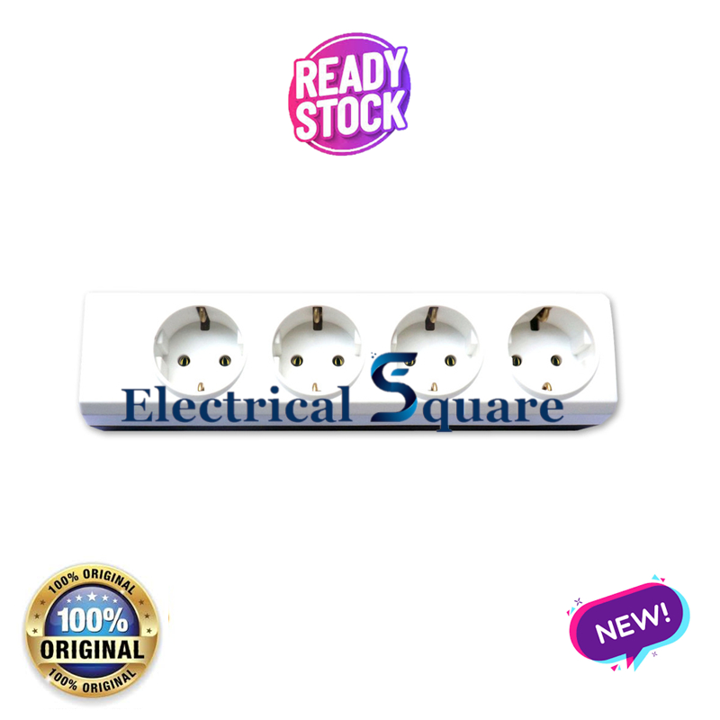 Jual Stop Kontak Arde Broco OB 4 Lubang Putih 15340 NCP - Tempat ...