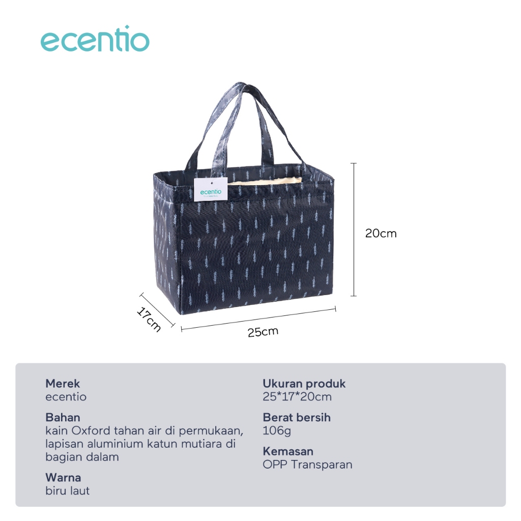Jual ecentio Tas Bekal Makanan Lunch Bag Tas Bekal Tas tempat bekal ...