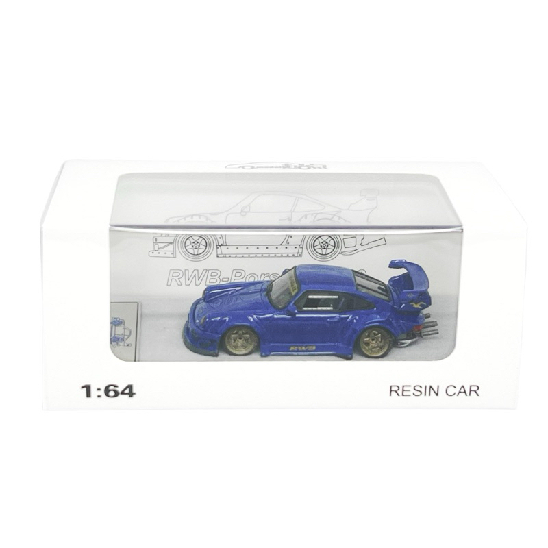 Jual Qidian 64 Porsche RWB 930 Resin Blue Metalic | Shopee Indonesia