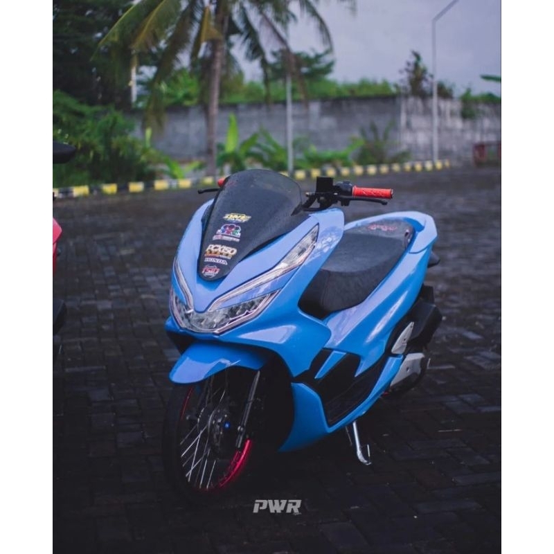Jual visor variasi tameng pcx 150 model standar bahan aklirik 3 mili ...