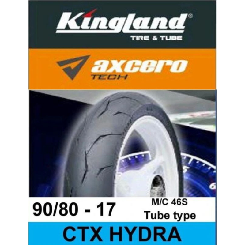 Jual BAN LUAR TUBE TYPE KINGLAND KELUARAN TERBARU CTX HYDRA 90/80-17 ...
