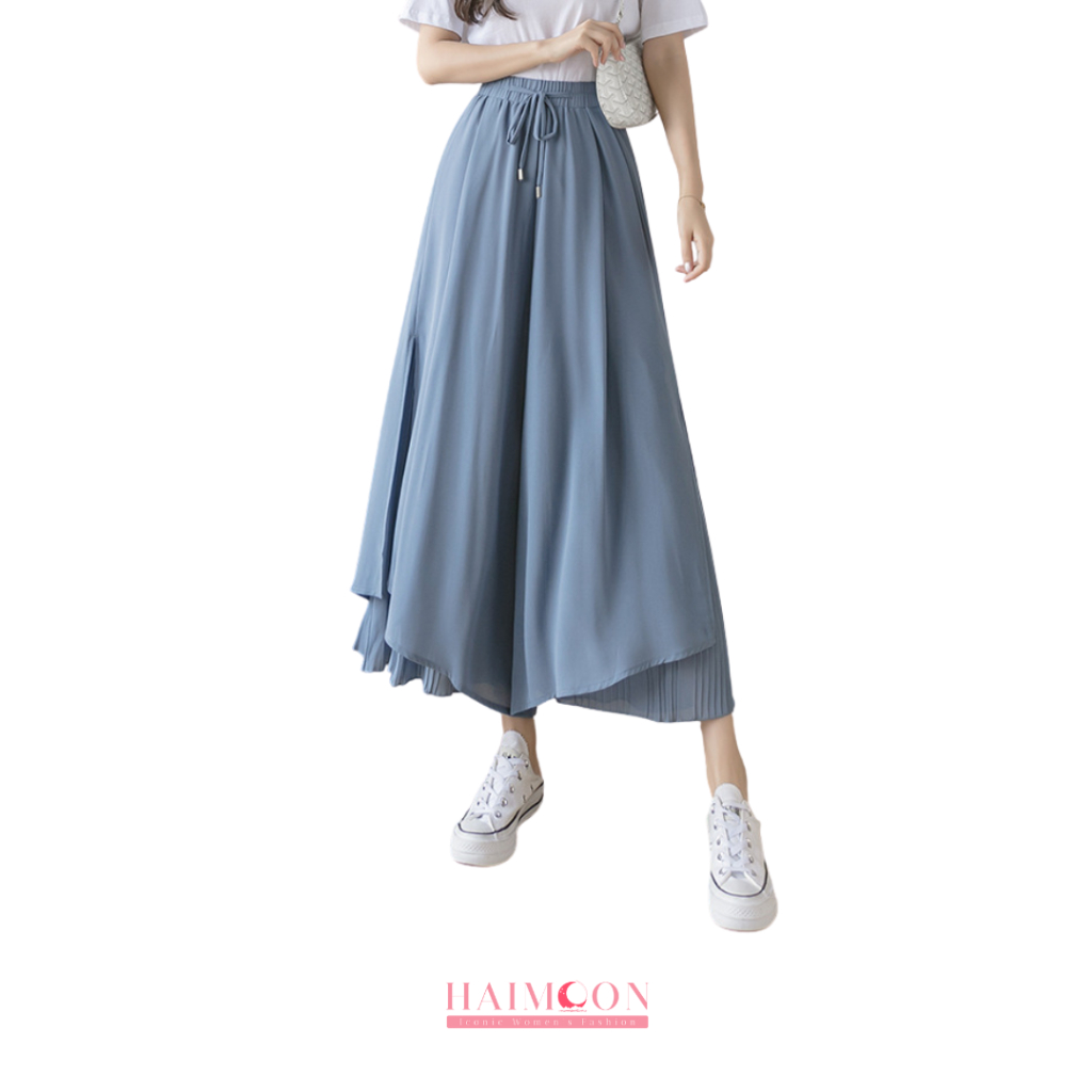 Jual Celana Panjang Chiffon Pants Premium | Kulot Rok Wanita Double ...