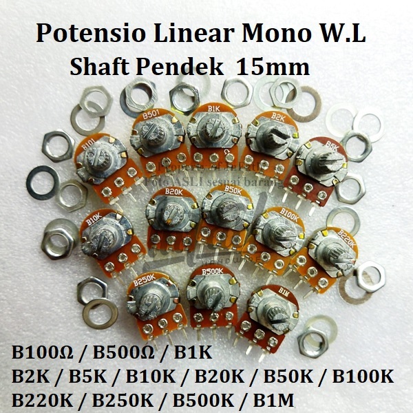 Jual InFath - Potensio Mono B100Ω B500Ω B1K B2K B5K B10K B20K B50K ...