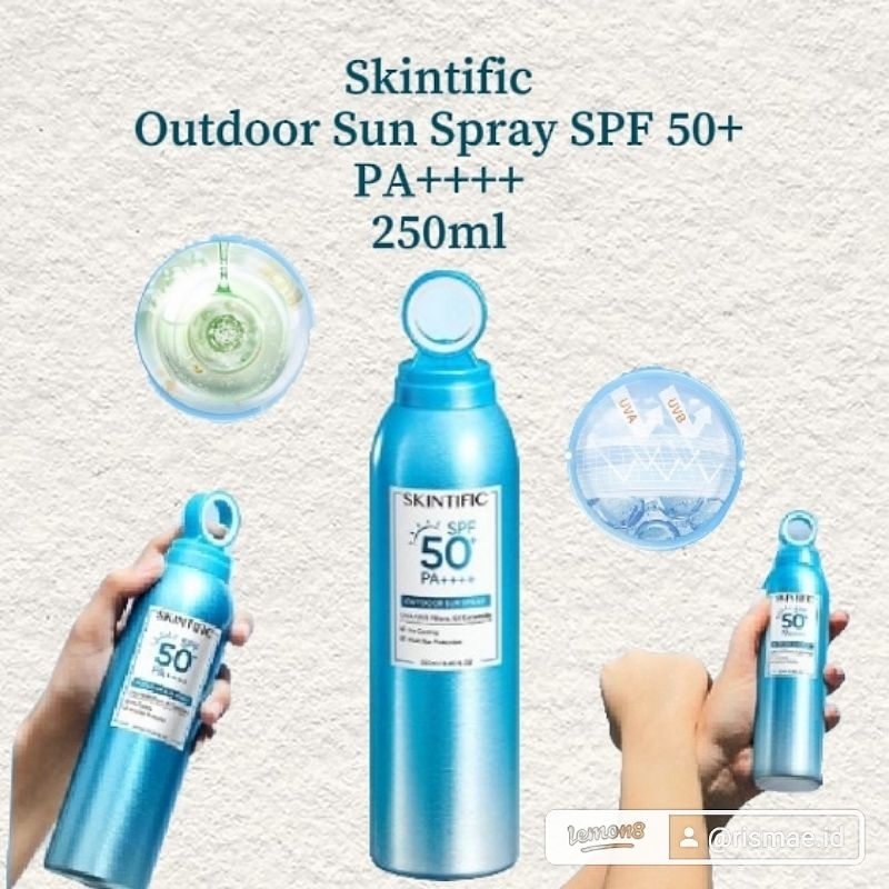 Jual [NEW] Skintific Outdoor Sun Spray SPF 50+ PA++++ 250ml - Sunscreen ...