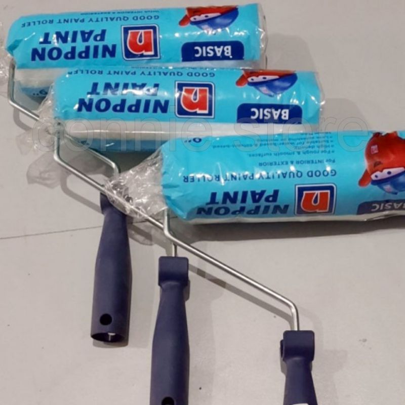 Jual Roller cat 9inch gagang Cat Tembok Rollcat Nippon Paint Basic ...