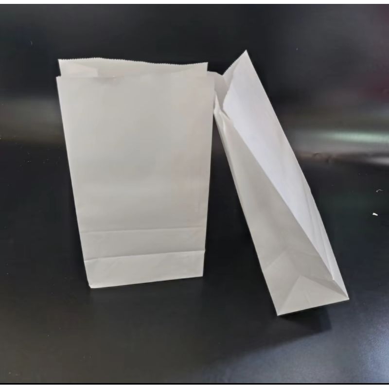 Jual Paper Bag Putih/Kantong Makanan/Kertas Roti/Kantong Kertas Isi 100 ...