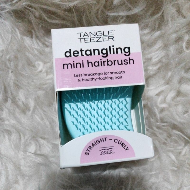 Jual Tangle Teezer professional detangling mini hairbrush blue tosca ...
