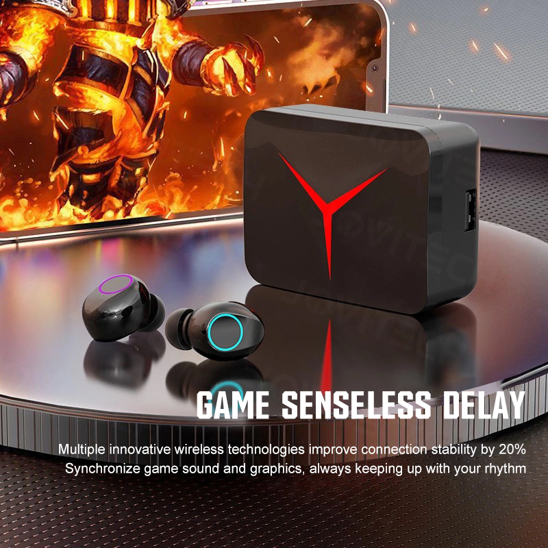 Jual TWS M90 Earphone Gaming Wireless Bluetooth Headset HIFI Stereo ...