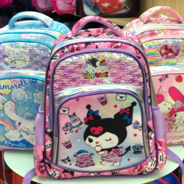 Jual Serbu Update Tas sekolah anak perempuan ransel anak TK SD Motif Sanrio Melody kuromi ...