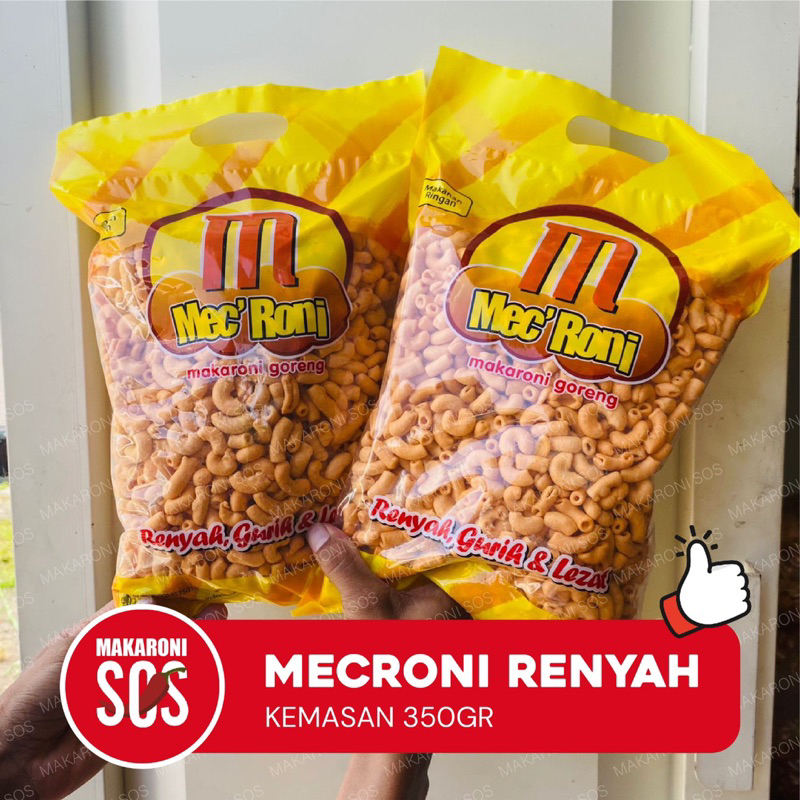 Jual MECRONI 350GR Makaroni Gurih Renyah Kemasan Bumbu Rasa Balado ...