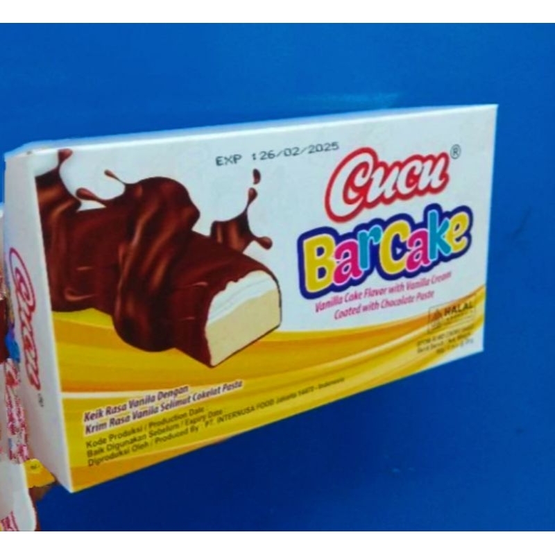 Jual CUCU BAR CAKE isi 3 multipac 60 gram | Shopee Indonesia