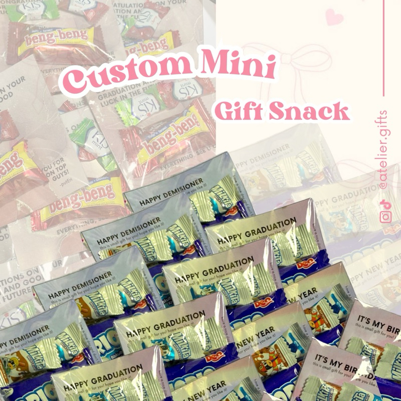 Jual Mini Gift Snack [Hadiah Perpisahan, Hadiah Ulang Tahun, Hadiah ...