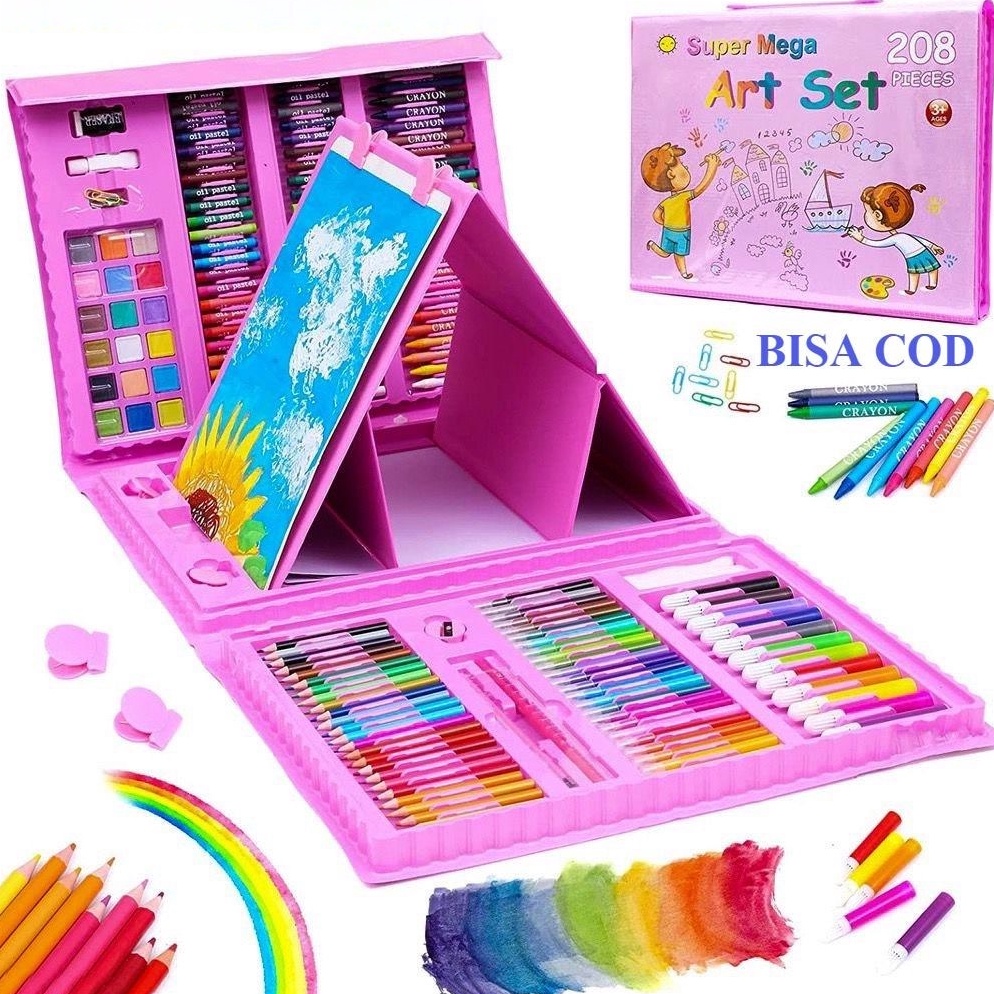 Jual Mega Crayon Art Set 28 PCS Alat Menggambar Mewarnai Anak Alat ...