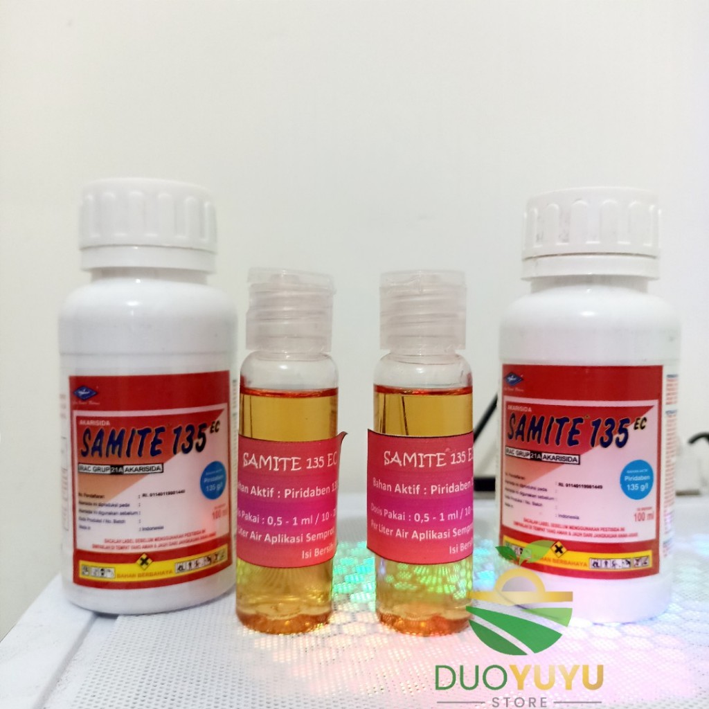 Jual Samite 135EC Akarisida Insektisida Kemasan Repack 25ml Obat Hama ...