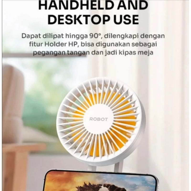 Jual ROBOT kipas angin RT-BF22 mini fan portable | Shopee Indonesia