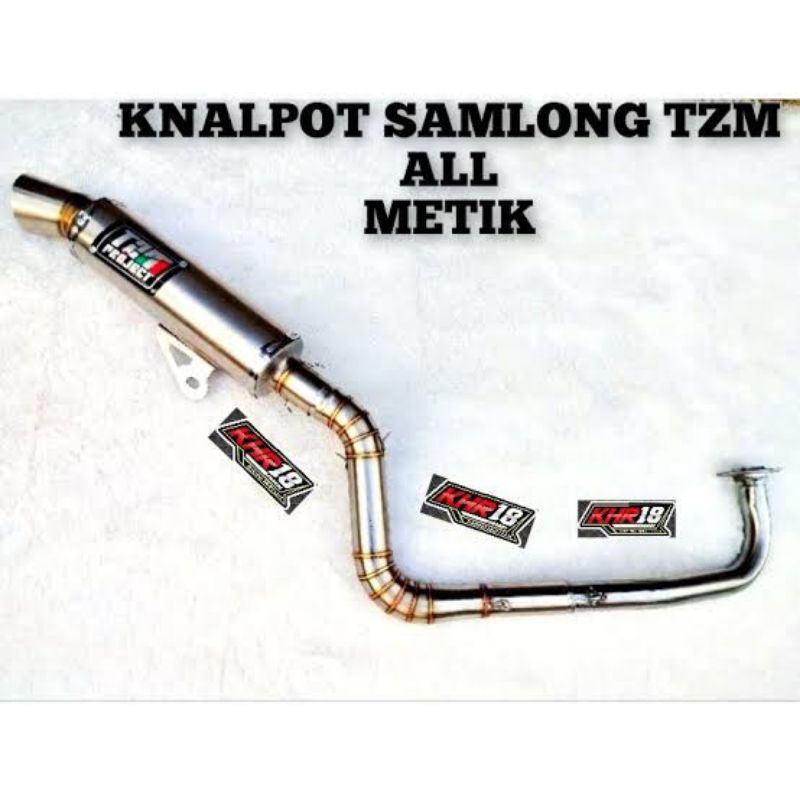 Jual kenalpot racing tzm project samlong cobra inlet 50 dan 38 beat Mio ...