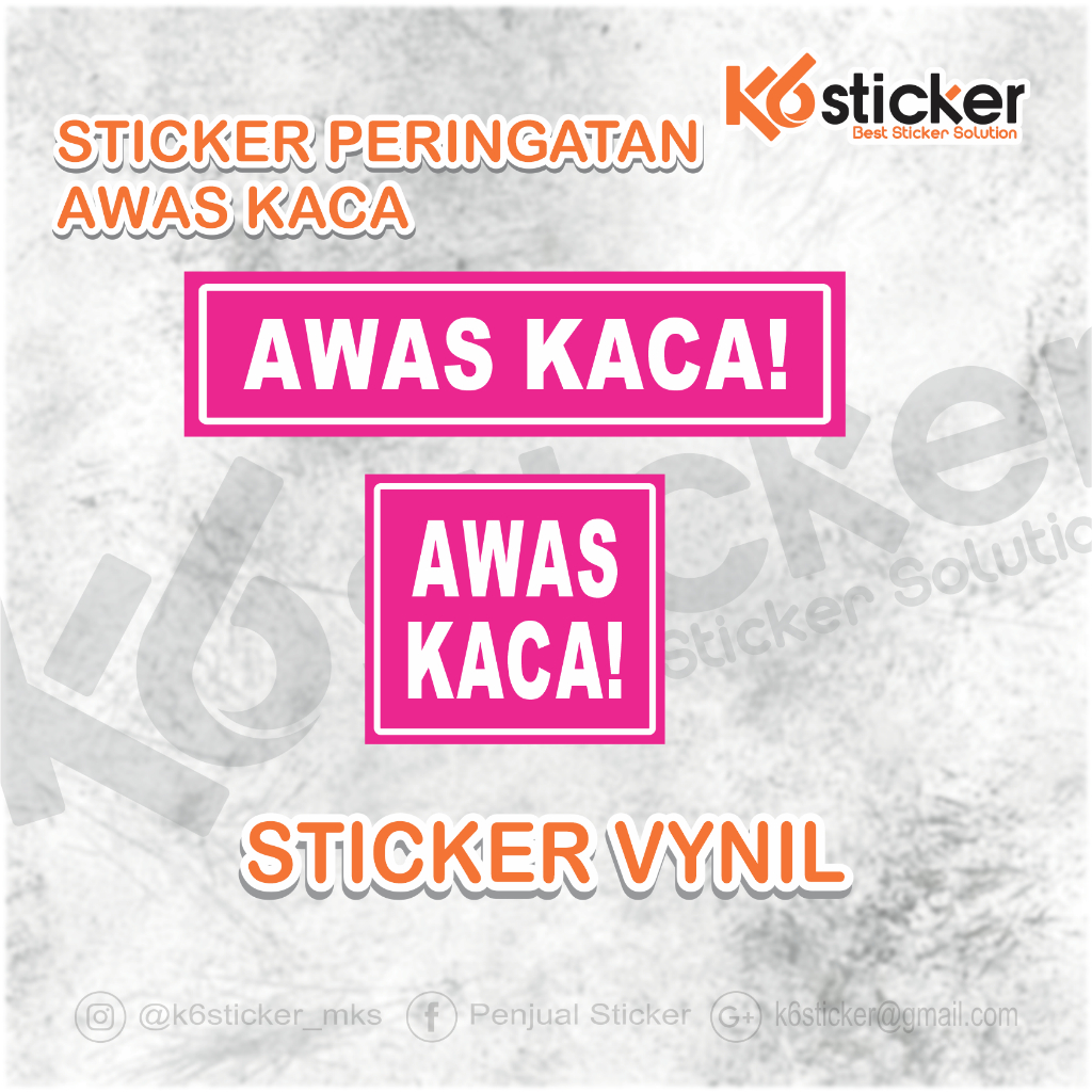 Jual Stiker Awas Kaca | Shopee Indonesia
