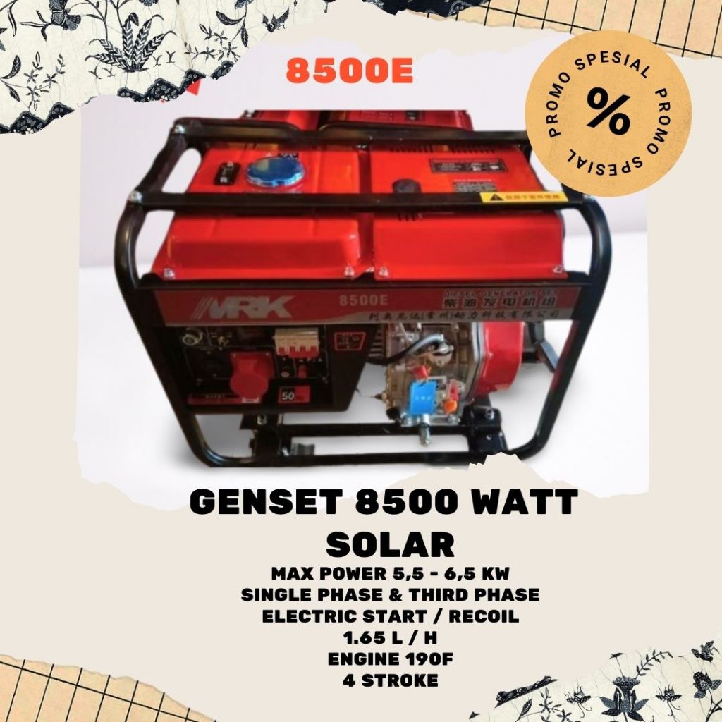 Jual Genset 8500 watt Solar | Shopee Indonesia