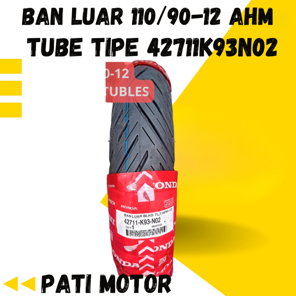 Jual 020725 PATI MOTOR BAN LUAR 110/90-12 K93 BELAKANG SCOPY DONAT ...