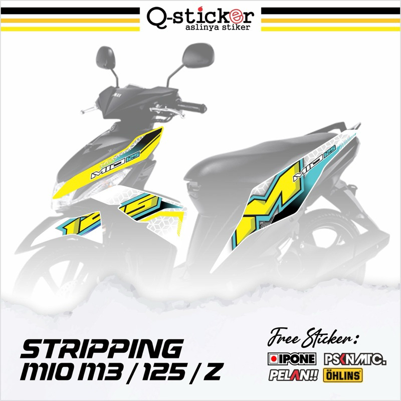 Jual Stiker Mio 125/M3 / Sticker Stripping Mio 125/M3 Model Original ...