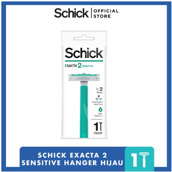 Jual Schick Exacta 2 Sen Hanger Hijau | Shopee Indonesia