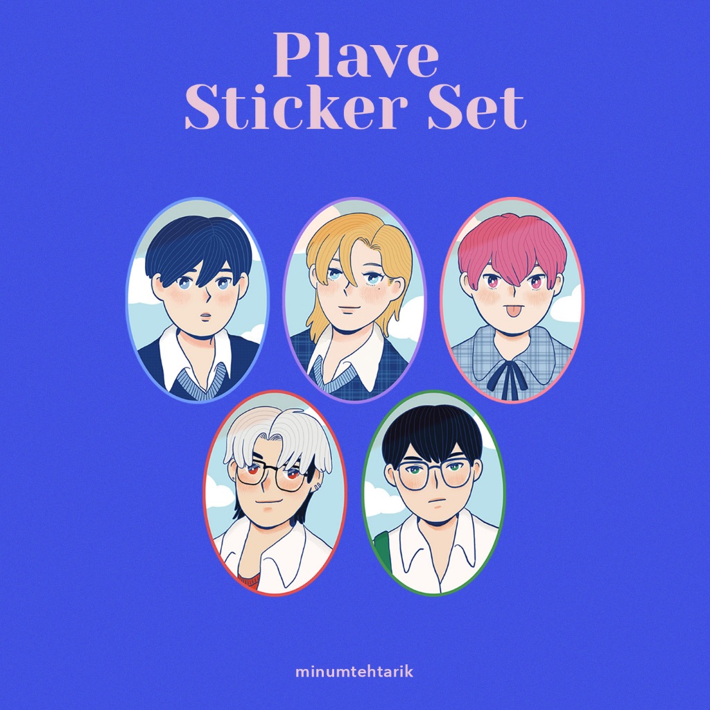 Jual Plave Sticker Set | Shopee Indonesia