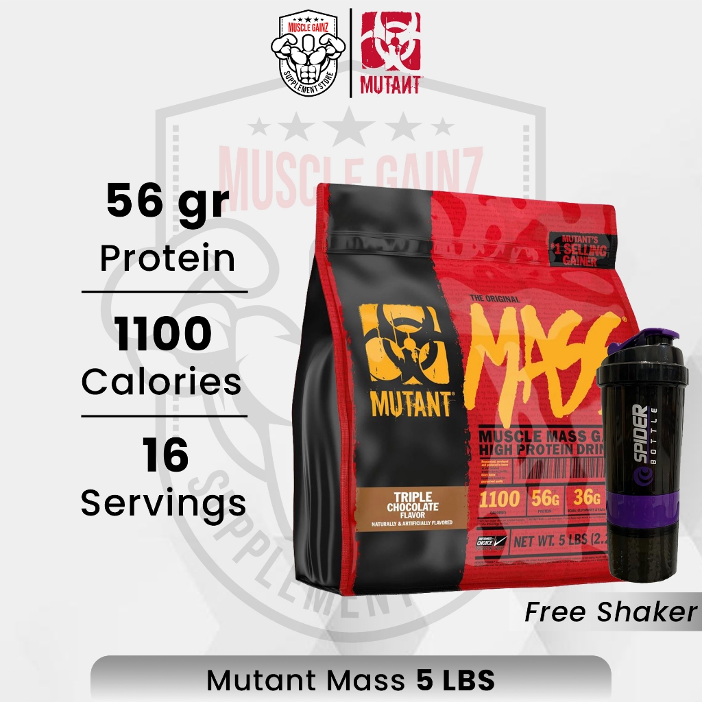 Jual Mutant Mass 5 lbs Gainer Penambah Berat Badan | Shopee Indonesia