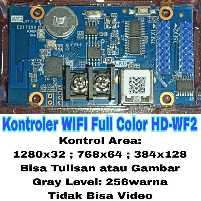Jual HD WF2 HD-WF2 WIFI Kontroler HUIDU FULL COLOR RUNNING TEXT | Shopee Indonesia