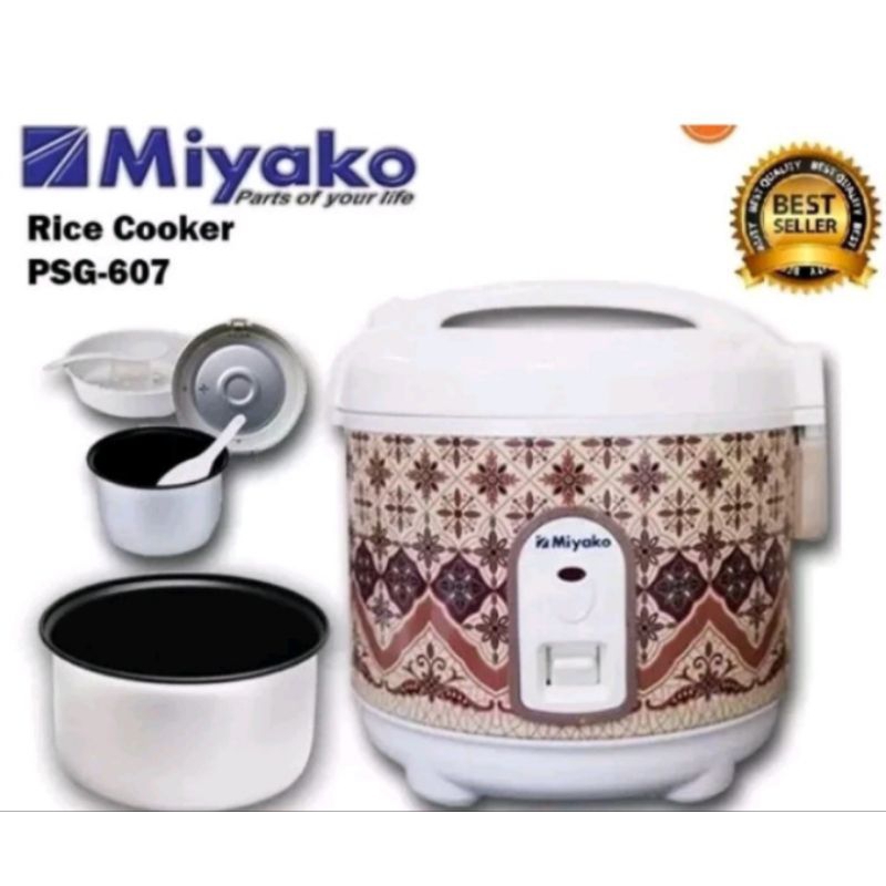Jual PENANAK NASI RICE COOKER MIYAKO PSG-607 KAPASITAS 0,6 LITER ...