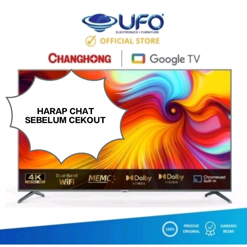 Jual CHANGHONG U55H7 PRO LED TV UHD TV GOOGLE TV ANDROID TV 55 INCH | Shopee Indonesia
