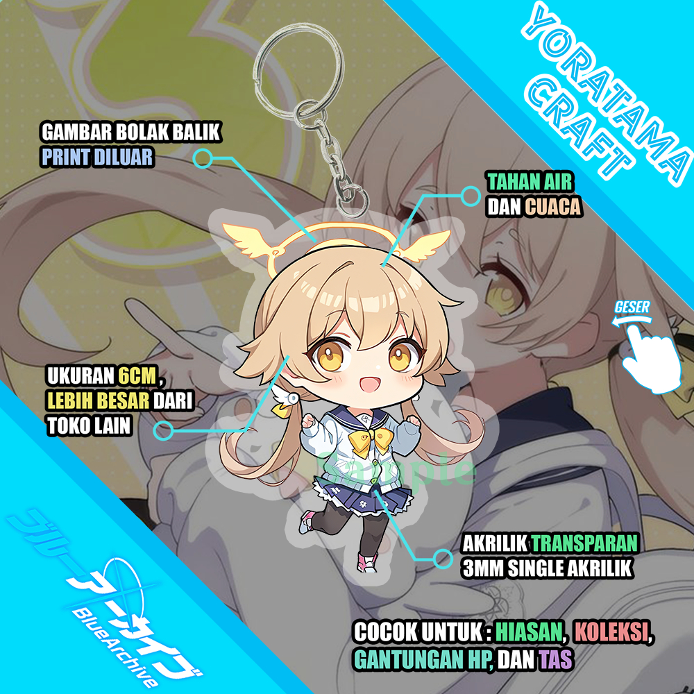 Jual Gantungan Kunci Blue Archive, Keychain Anime Lucu Murah | Shopee ...